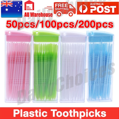 200pcs Dental Picks toothpicks BrushPicks Brush Tooth Picks Interdental ...