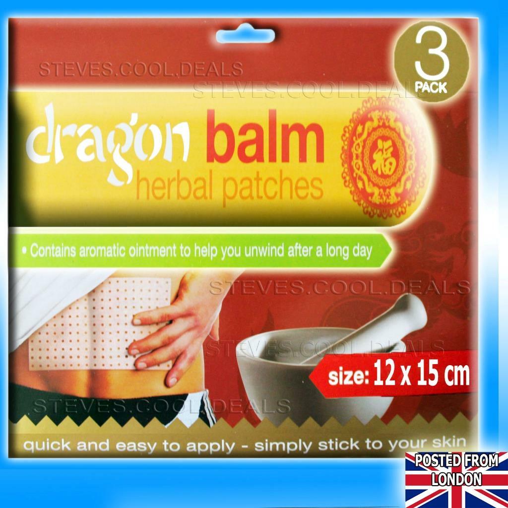 Dragon Balm Herbal Back Plasters Patched Body Muscles Deep Heat ...