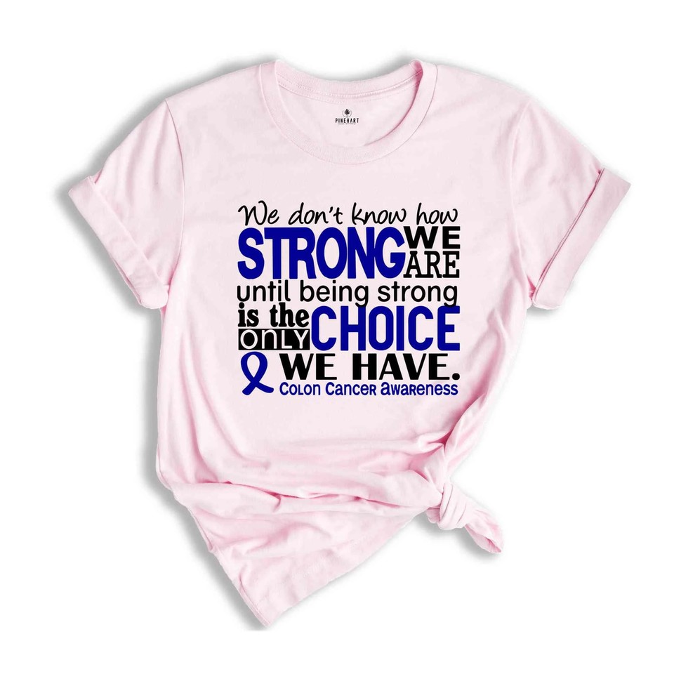 Colon Cancer Awareness Shirt, Cancer Ribbon Graphic Tees, Cancer ...