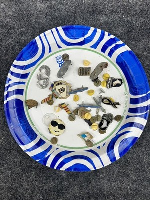 United States Army Vietnam Era Bag, Metals & Pin Lot. Army War Vet ...