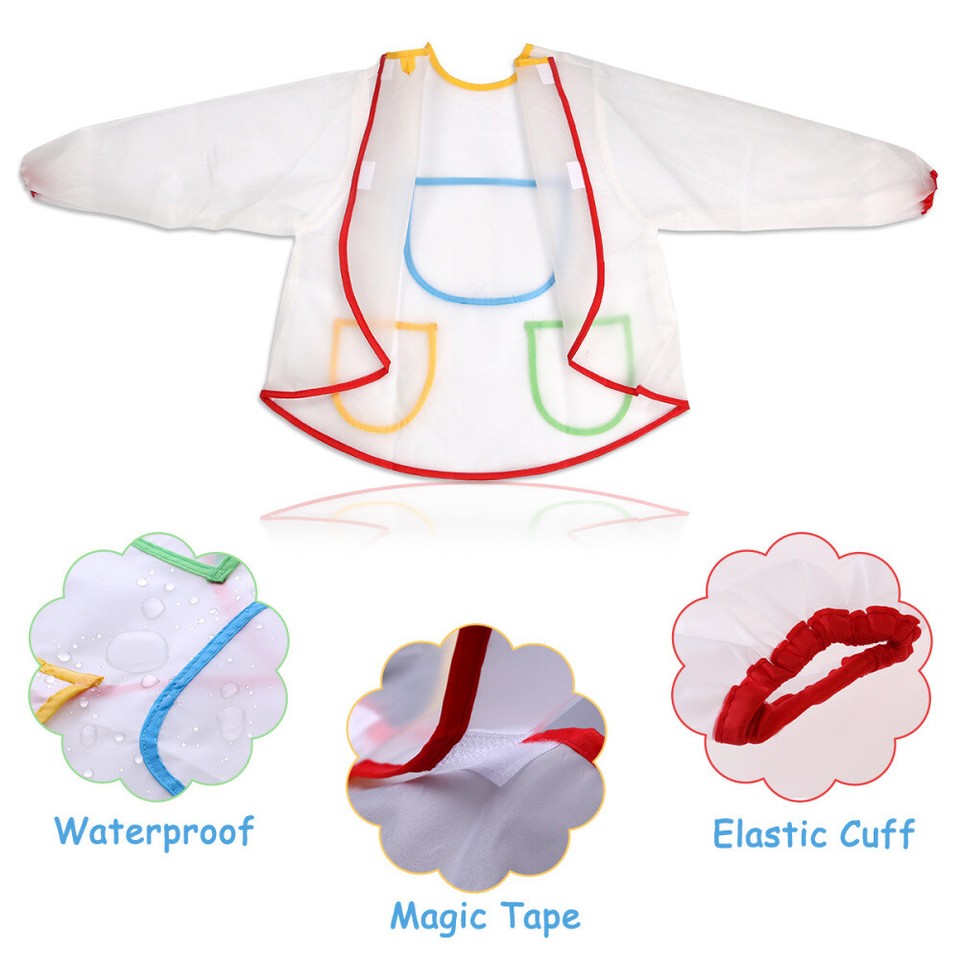 Kids Smock Practical Smocks Aprons Supplies Sketching Painting Drawing ...