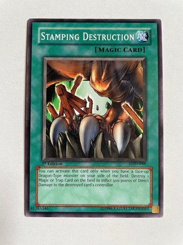 Yu-gi-oh Legacy Of Darkness: LOD-046 Stamping Destruction 1st Edition ...