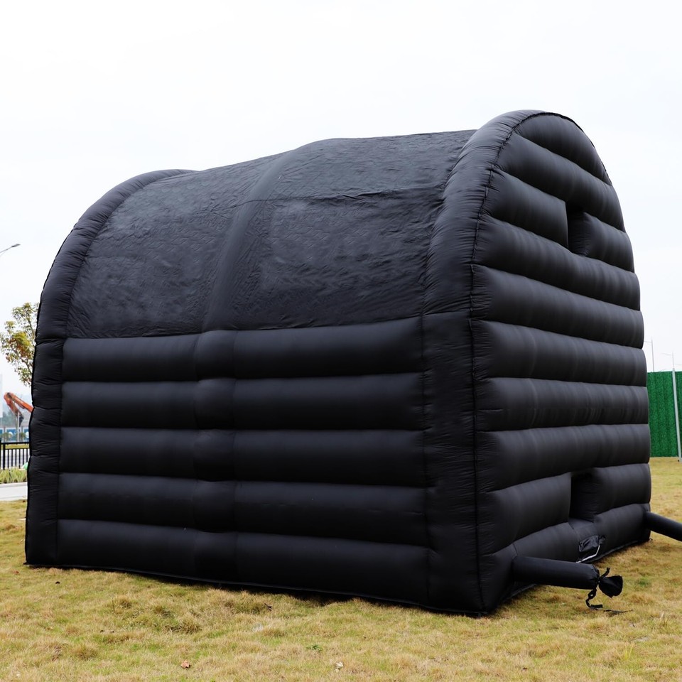 Large Black Inflatable Tent 15x15x14FT Includes Blower Square Gazebo ...
