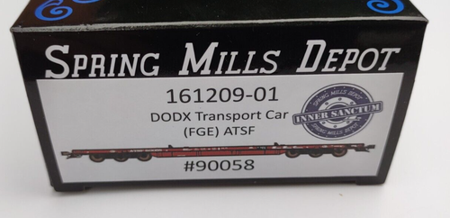 Spring Mills Depot #161209-01 DODX Transport Car ATSF #90058 1/87 HO ...