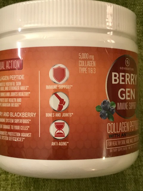 Genrestore Berry Gen Immune Support With Collagen Peptides and ...