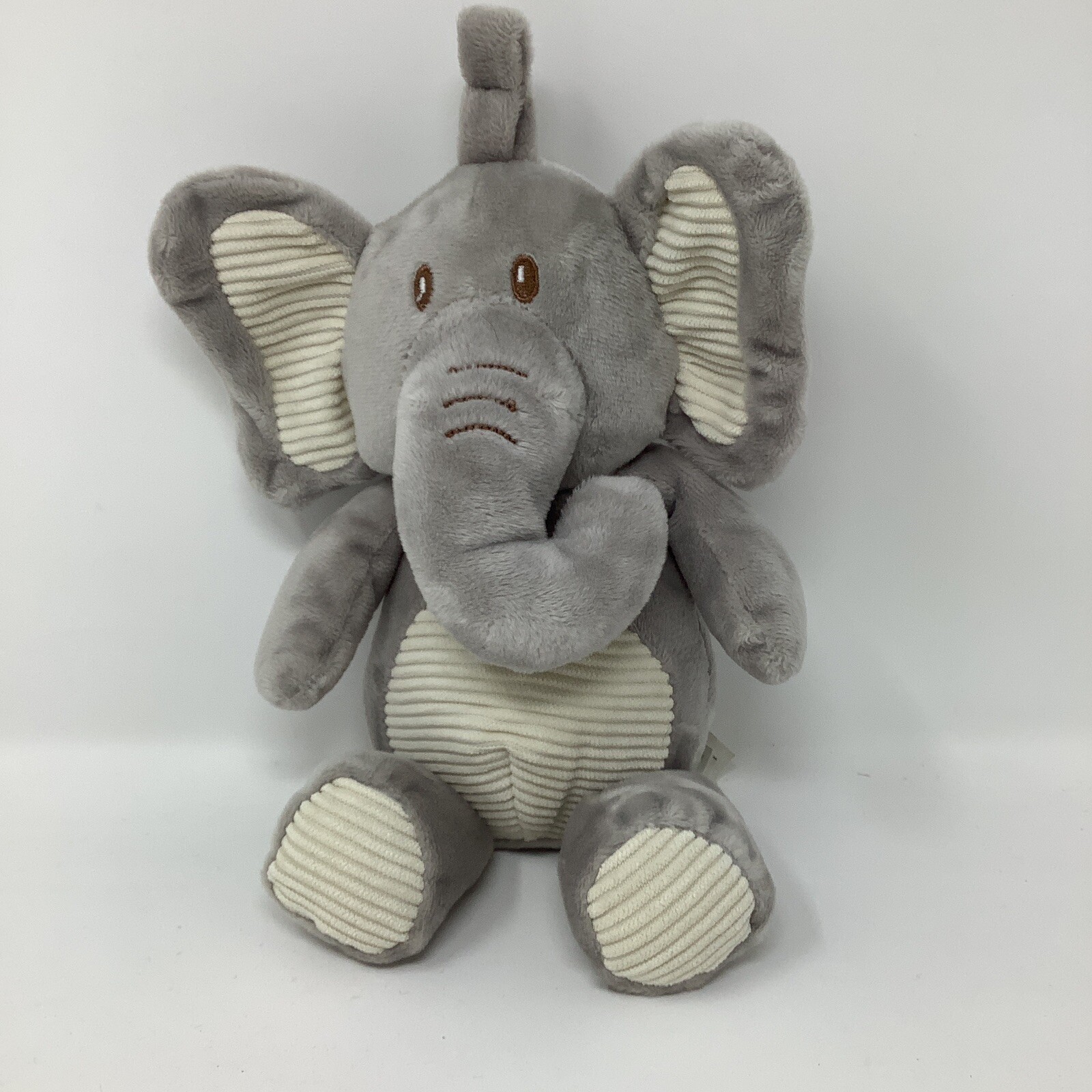 Kellytoy Elephant Gray Plush Stuffed Animal Baby Lovey Rattle Toy ...