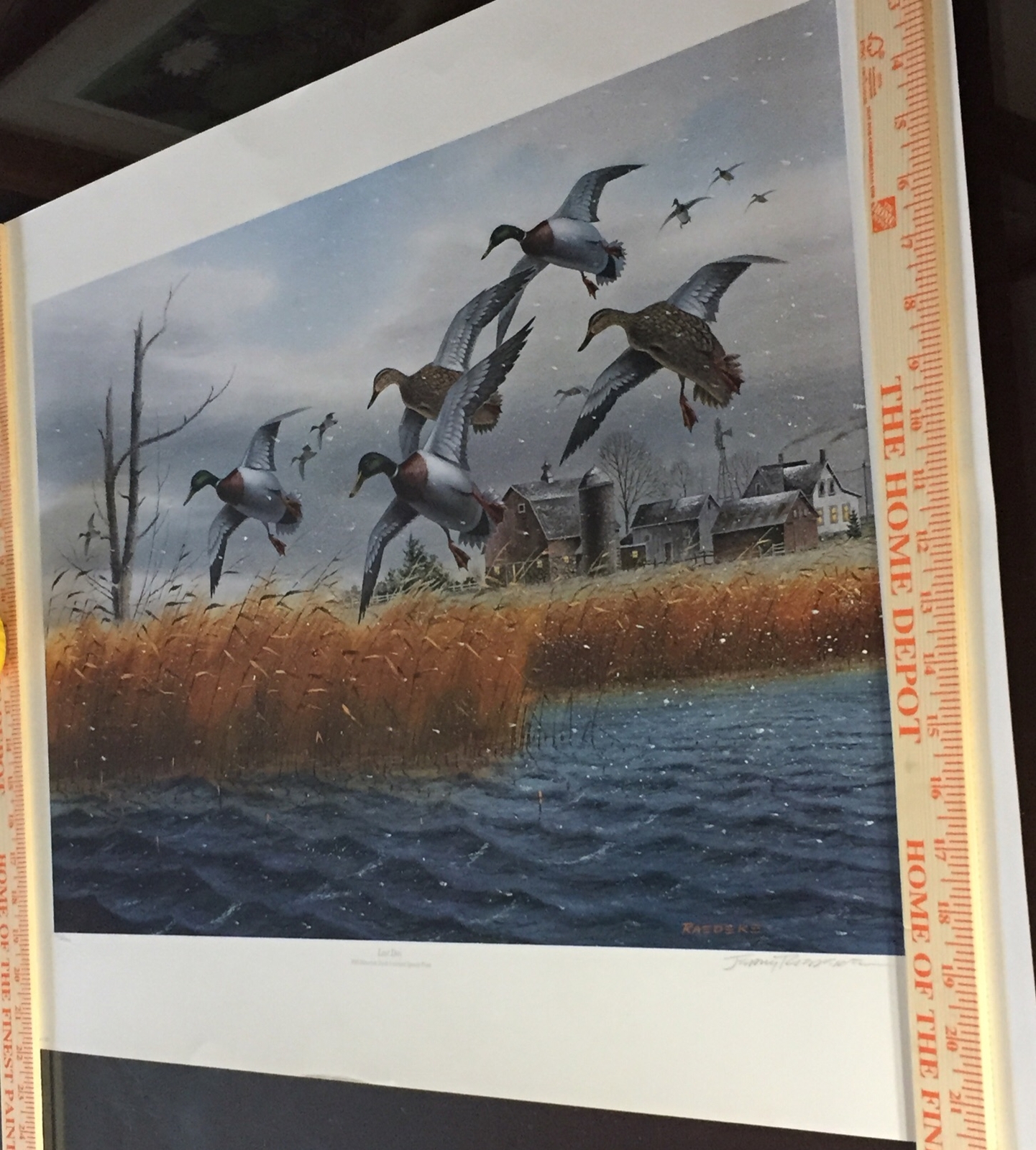 Jerry Raedeke, 1990 DU ,Print, “Last Day”1432/3800;Mint,Unframed ...