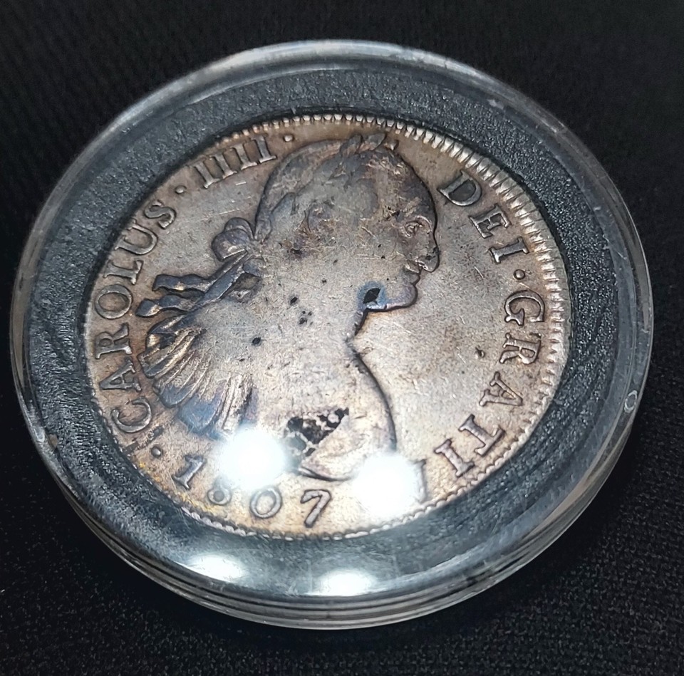 1807 Mexico 8 Reales Silver Coin Mo TH Carlos IIII Spanish Colonial | eBay