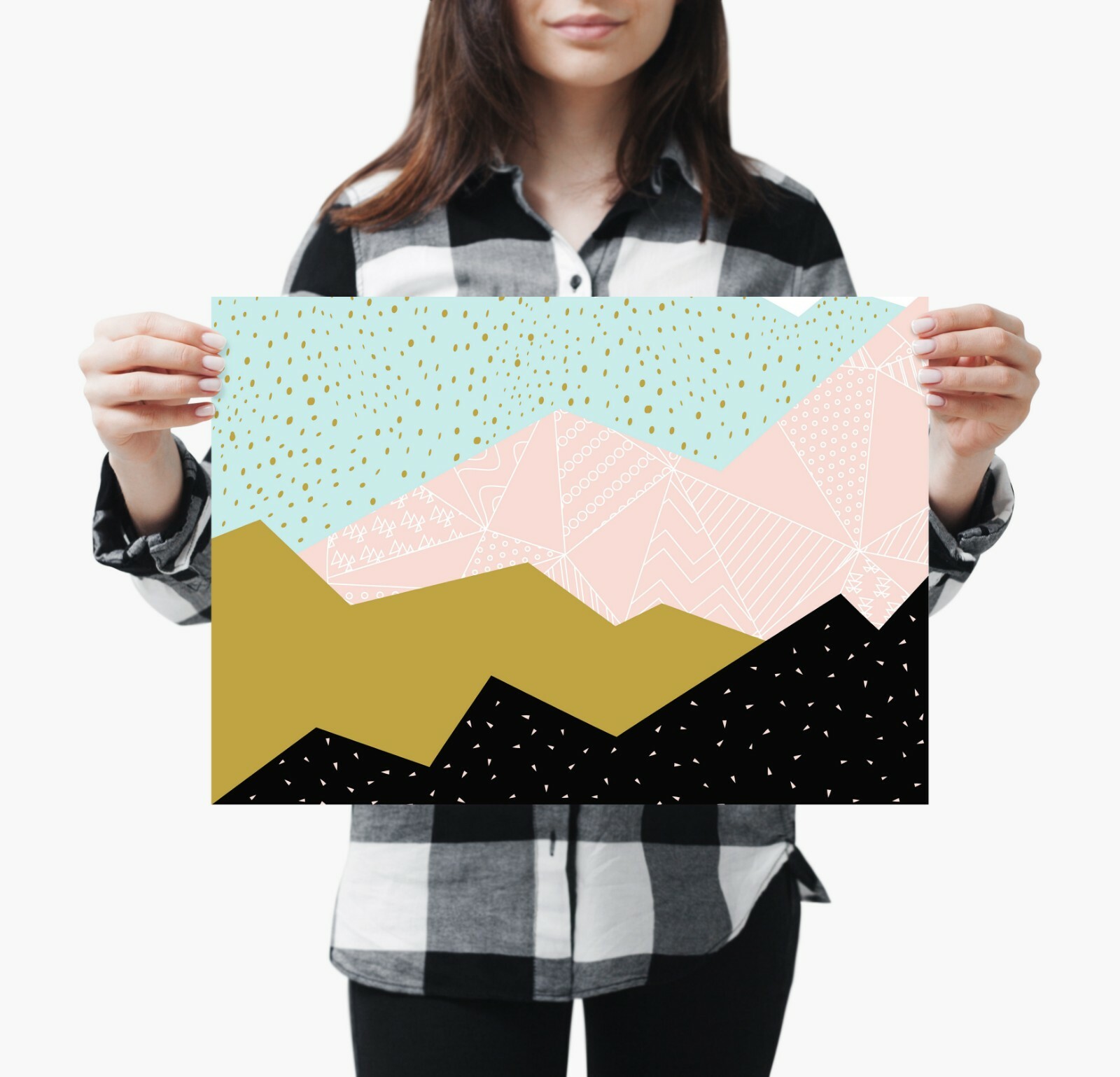 A3| Mountain Textures Poster Size A3 Abstract Art Artist Poster Gift ...