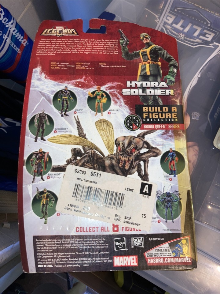 Hasbro Marvel Legends BAF Brood Queen Series Hydra Soldier Closed Mouth ...