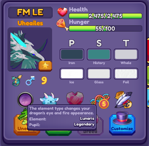 Uheales | FM LE | LUNARIS | Dragon Adventures | Roblox | eBay