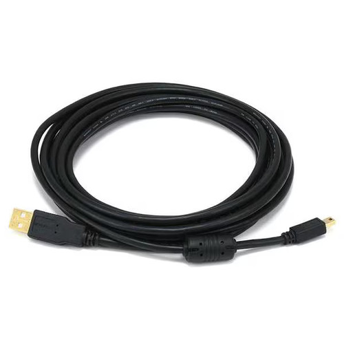 Monoprice USB 2.0 Cable,10 ft.L,Black 5449 Monoprice 5449 0844660054498 ...