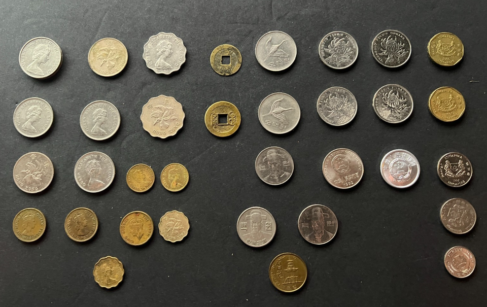 Mixed Lot of Old Asian Coins– China, Hong Kong, Korea, Singapore ...