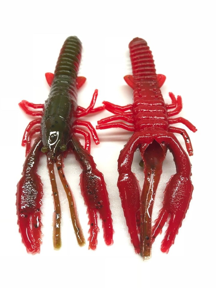 Trophy Lures 4" Real Craw Scented Crawdad / Crayfish Plastic Baits ...