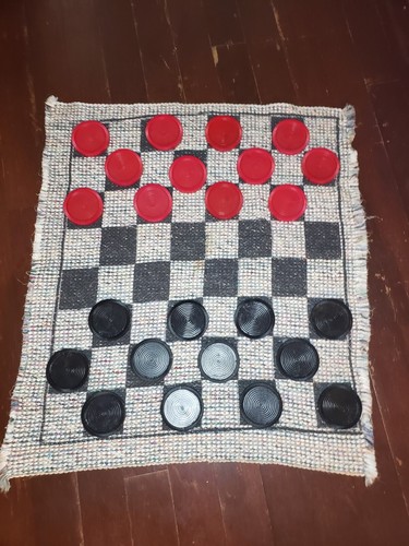 Cracker Barrel Large Checker Game Rug Jumbo -12 | eBay