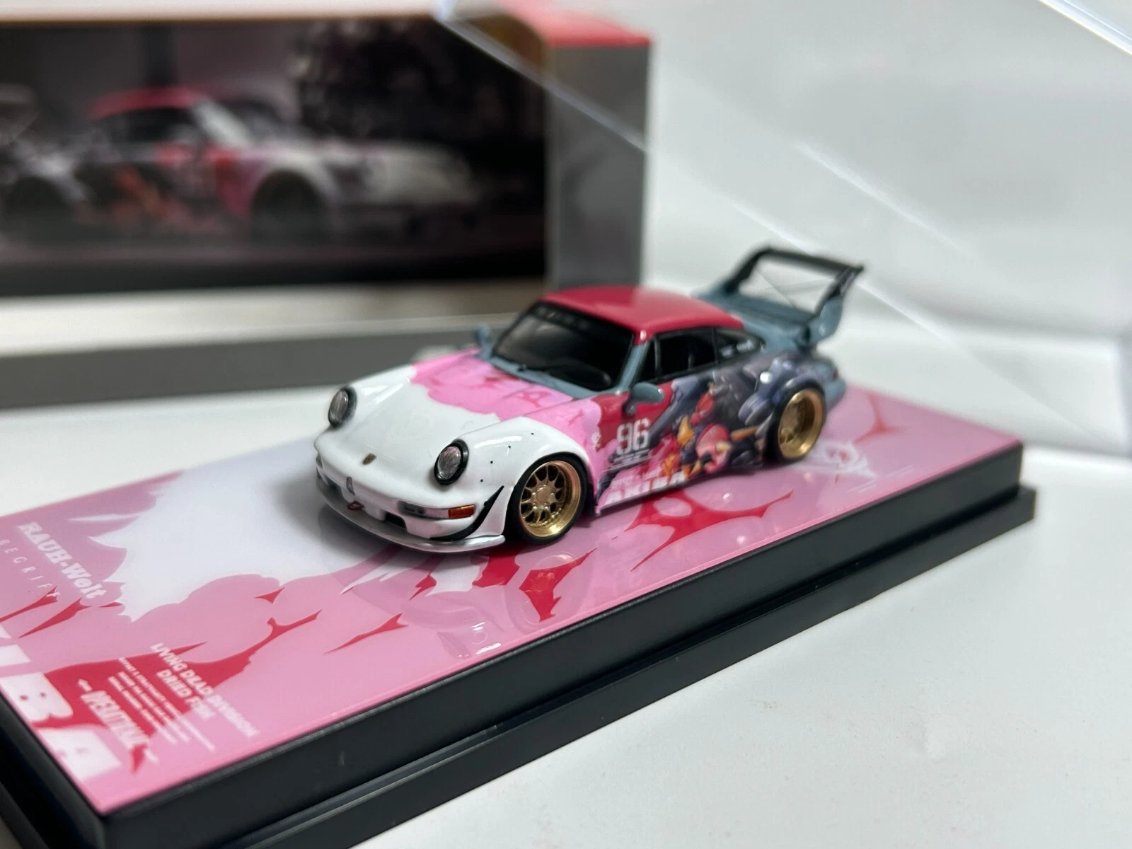 1/64 AKIBA Original Porsche Wide-body RWB 964 High-tail Boutique Alloy ...