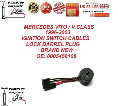 FOR MERCEDES VITO / V CLASS 96-03 IGNITION STARTER SWITCH PLUG WIRES ...