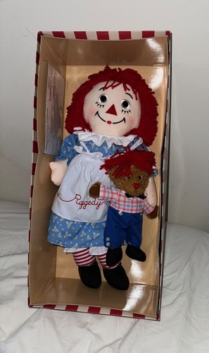 Dakin Raggedy Ann & Bear 85th Anniversary Edition 2000 In Original Box ...