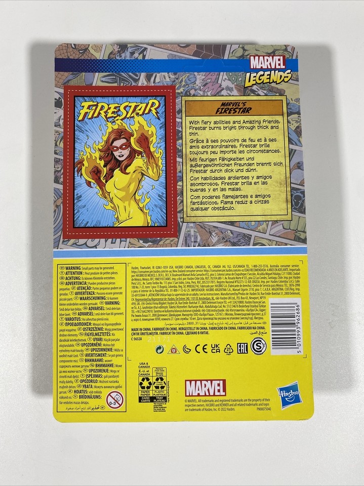 New Hasbro Marvel Legends Retro Firestar 3.75" Action Figure | eBay