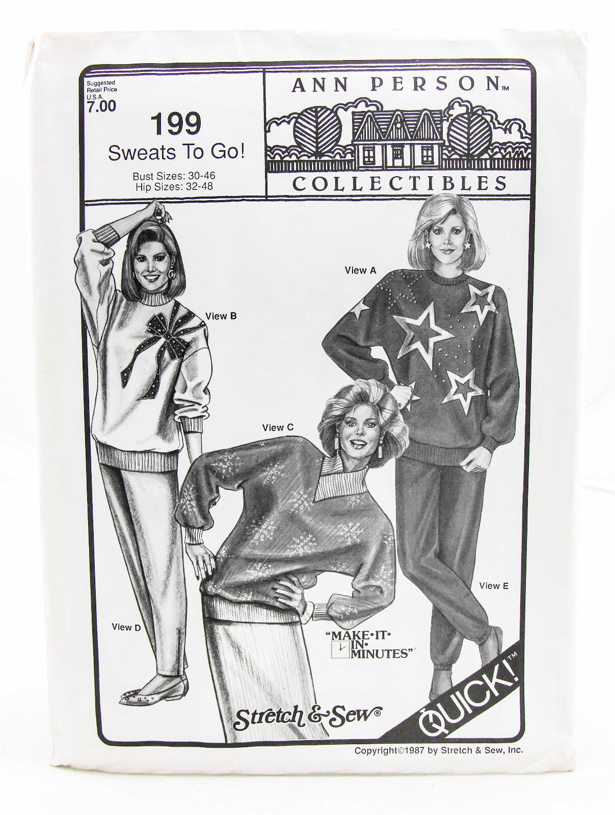 Ann Person Collectibles Stretch and Sew Pattern #199 - Sweats To Go! | eBay