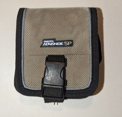 Official Nintendo Gameboy Advance SP Carrying Case Pouch Tan/Gray | eBay