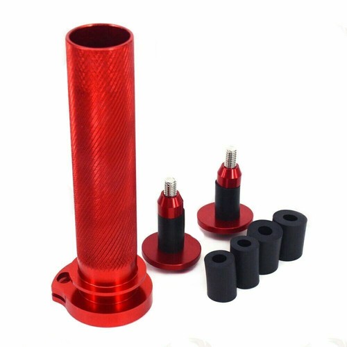 Throttle Tube Handlebar Grips Bar End Slider Plug Motor CNC Red ...