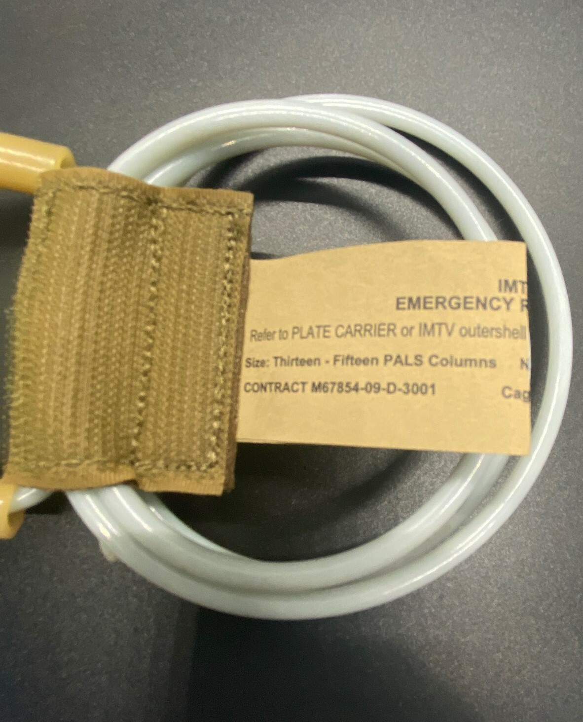 USMC Issue Plate Carrier IMTV/PC EMERGENCY Release Cable Coyote Brown ...