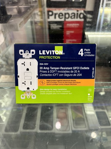 Leviton GFTR2-4W Self-Test SmartlockPro Slim GFCI Tamper-Resistant ...