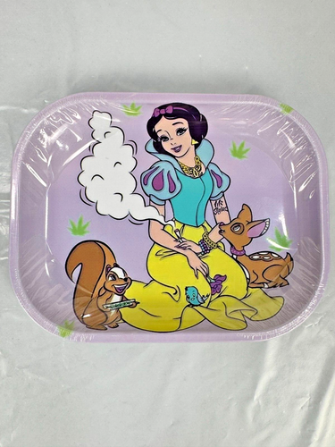 Snow White Smoking Herbal 7" x 5" Metal Rolling Tray | eBay