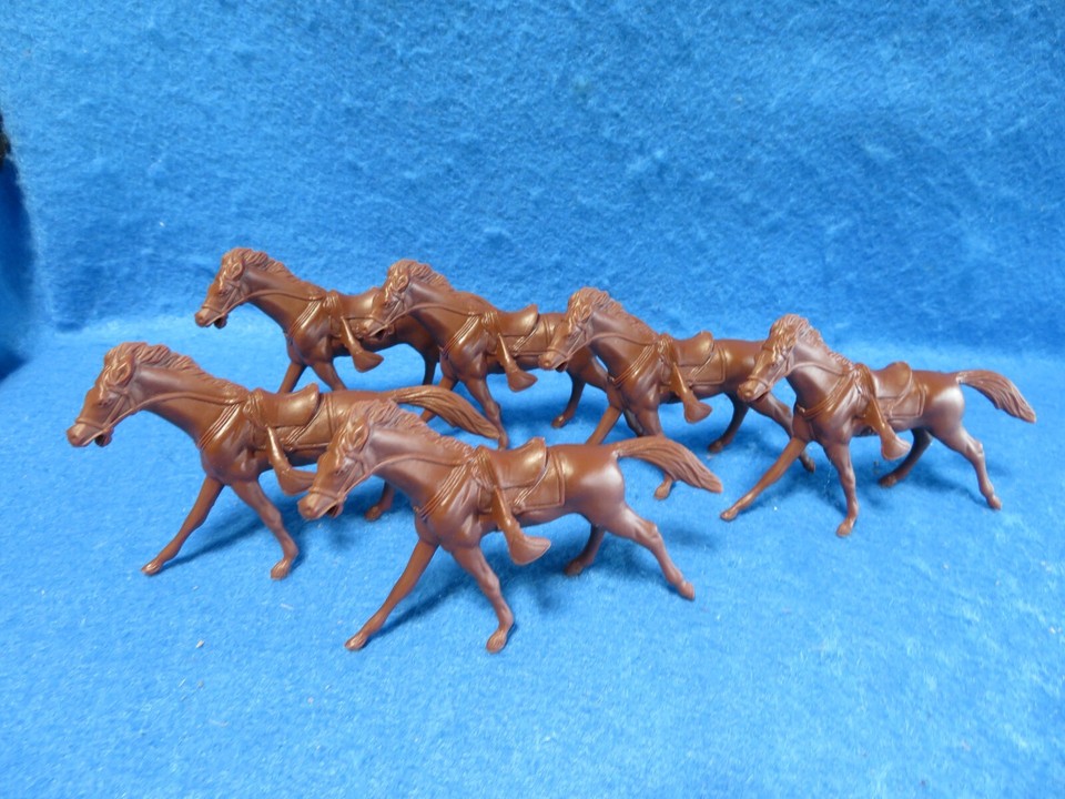Classic Toy Soldiers/MARX Playsets Cavalry horses 54MM - 6 pieces in ...