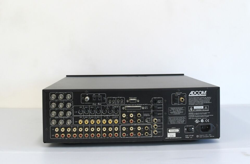 Adcom GTP-880 7.1 Channel Digital Processing Tuner Preamplifier | eBay