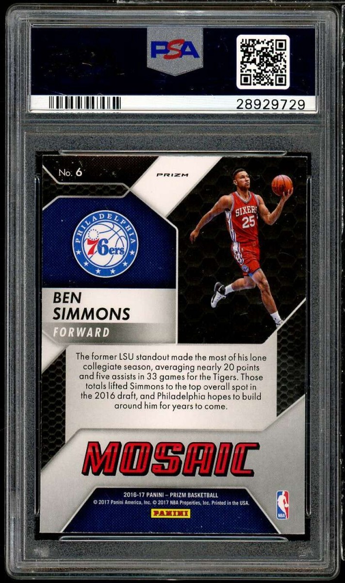 16-17 PRIZM MOSAIC BEN SIMMONS｜バスケットボール