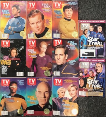 TV Guide Star Trek Collection of 11 TV Guides - Free Shipping | eBay