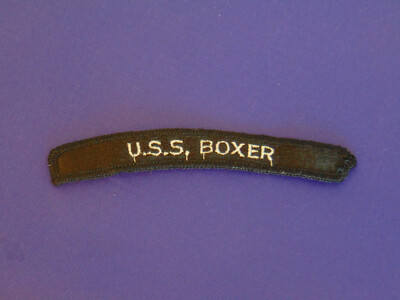 USS BOXER LHD-4 Landing Helicopter Dock Rocker Patch | eBay