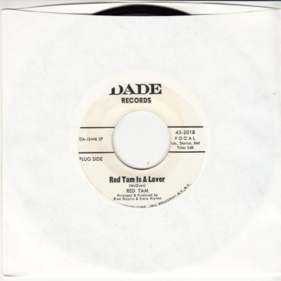 RED TAM - RED TAM IS A LOVER/RED & WHITE BLUES - PROMO DADE RECORDS 45 ...