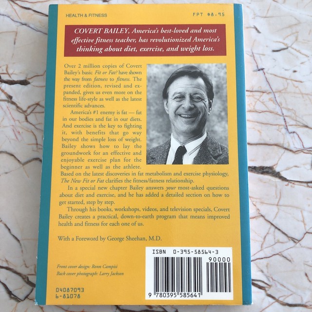 The New Fit or Fat by Covert Bailey (1991, Trade Paperback, Enlarged ...