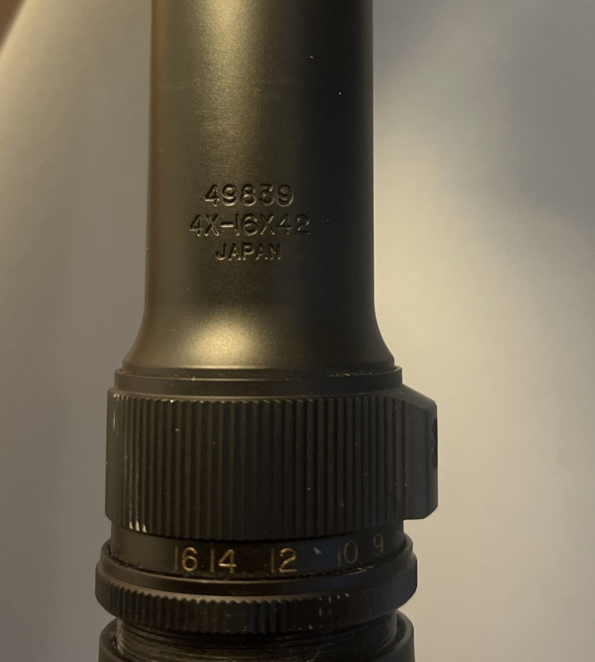 Weaver 4-16x42mm Rifle Scope Matte Black Made In Japan Model #49839 | eBay