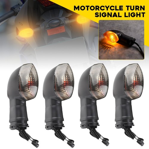 Front/Rear Turn Signal Indicator Smoked Light 4Pcs For 08-24 Yamaha YZF ...