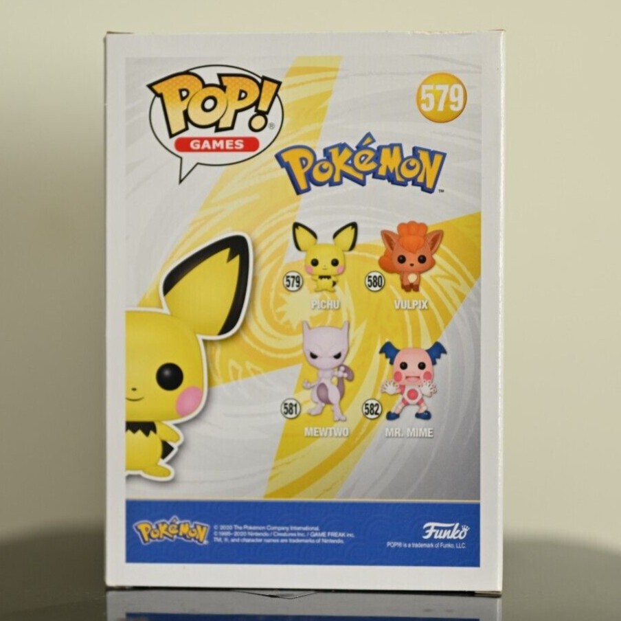 Funko Pop Pokemon Pichu #579 Flocked Wonder Con Shared Exclusive | eBay