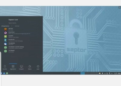 Septor Linux Live USB anonymous Privoxy Tor browser Ricochet KDE Plasma ...