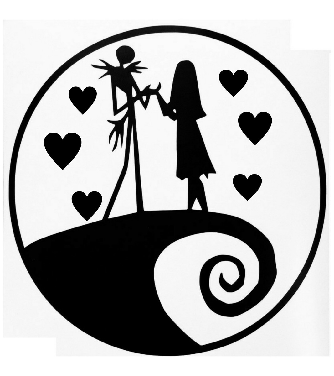 Nightmare Before Christmas Jack And Sally Silhouette