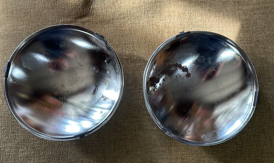 SIMPLICITY CHROME BABY HALF MOON HUB CAP 6" FOR RIDING LAWN MOWER ...