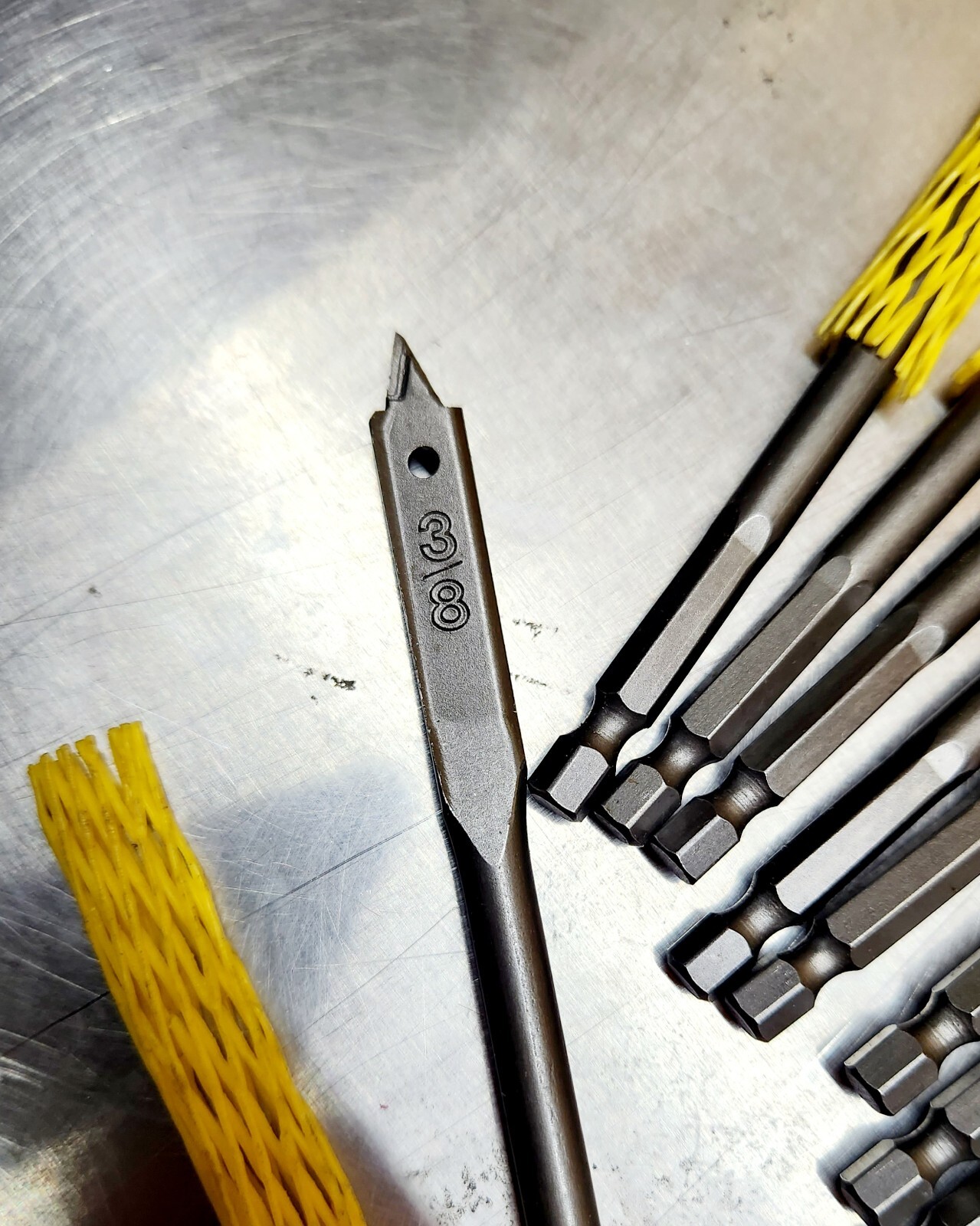 10 DeWalt 3/8" Paddle Bits Quick Change Hex Shank Spade Wood Boring ...