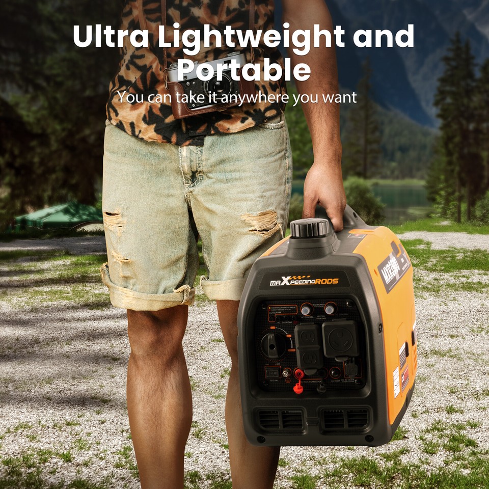 3000W Portable Travel Inverter Generator Super Quiet for Camping ...