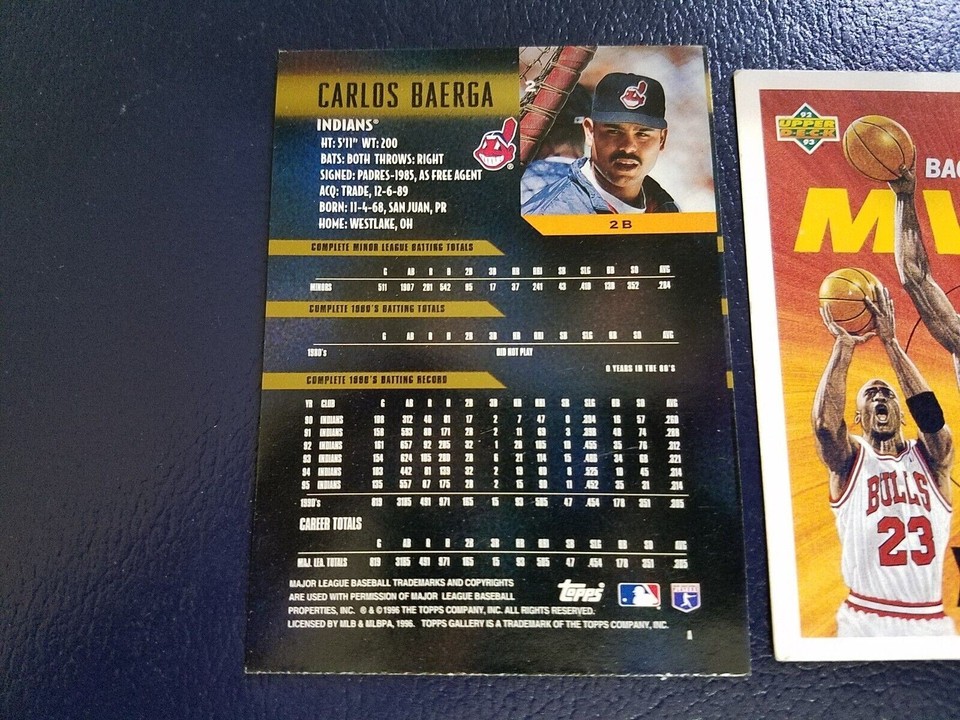 Carlos Baerga 1996 Topps Gallery The Classics Player Private Issue NO ...