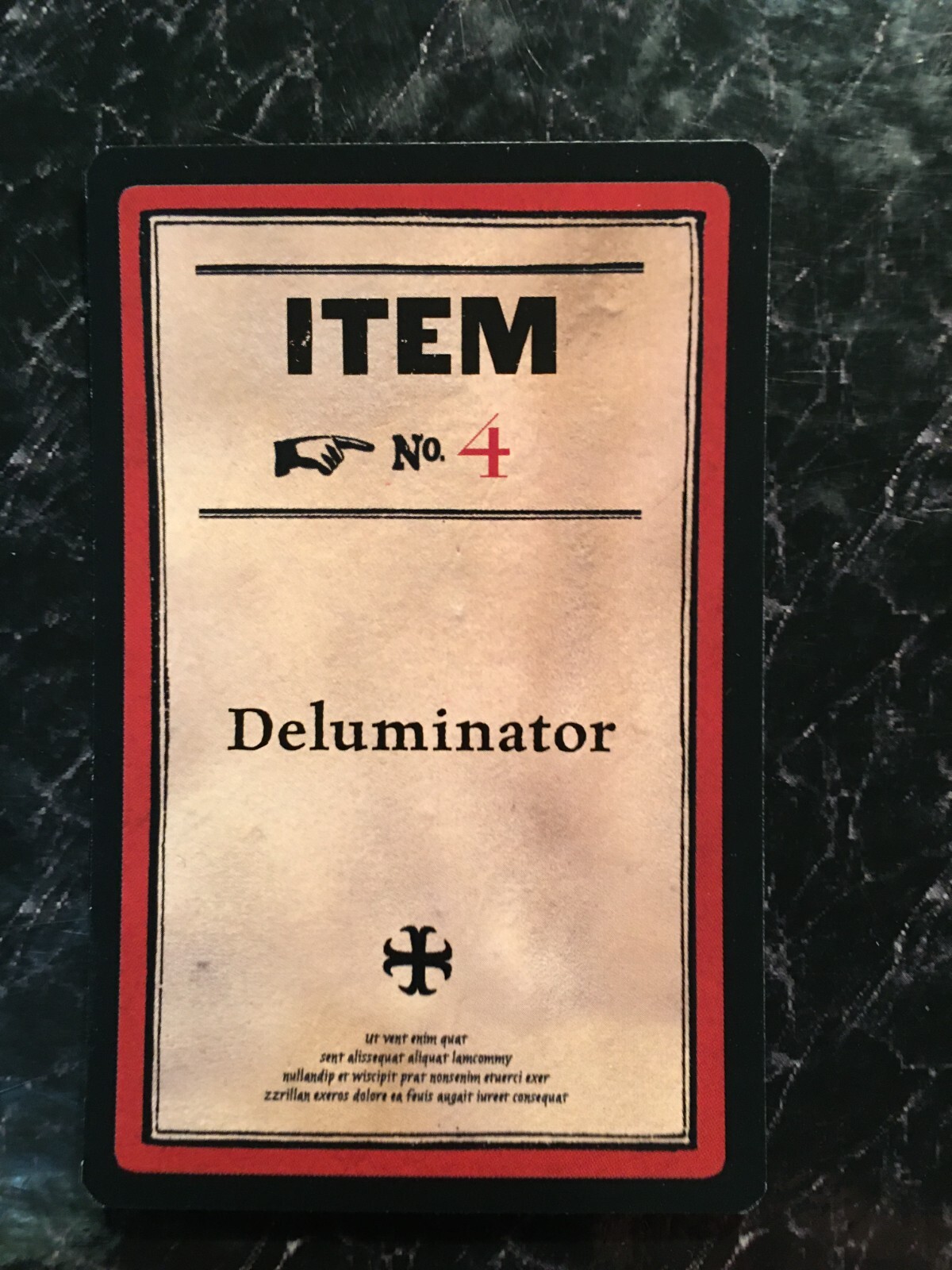 Clue HARRY POTTER Item #4 DELUMINATOR HELP CARD 2016 GAME REPLACEMENT ...