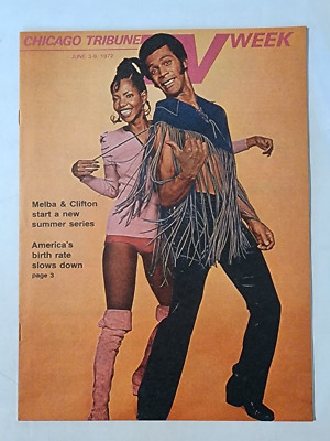 CHICAGO TRIBUNE TV WEEK MAGAZINE JUNE 3-9 1972 MELBA MOORE CLIFTON ...