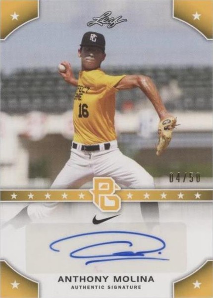 2015 Leaf Perfect Game National Showcase - Autographs Gold #PG-AM3 ...