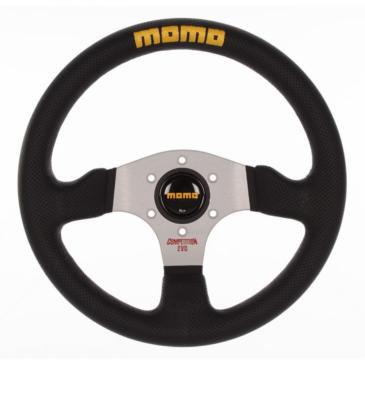 GENUINE Momo Competition Evo Steering Wheel 320mm Black Leather | eBay