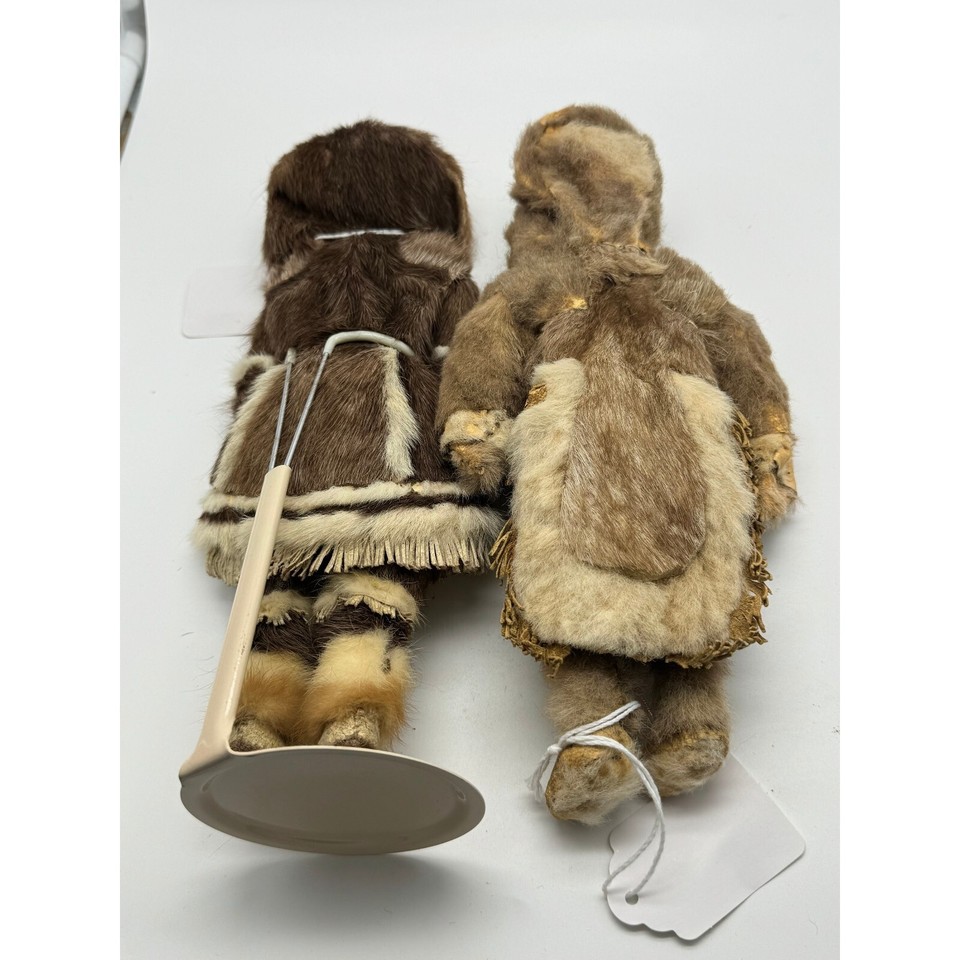 Antique Alaskan Inuit Dolls Fur and Leather | eBay